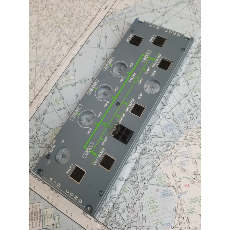 Overhead A320-air cond panel a320-Homecockpits.fr - Homecockpits.fr