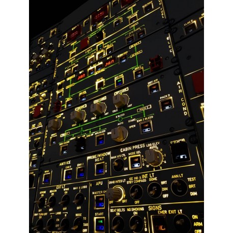 Panel ELEC A320 Plug'n'Play-Homecockpits.fr-Simulateurs de vol Couleur ...